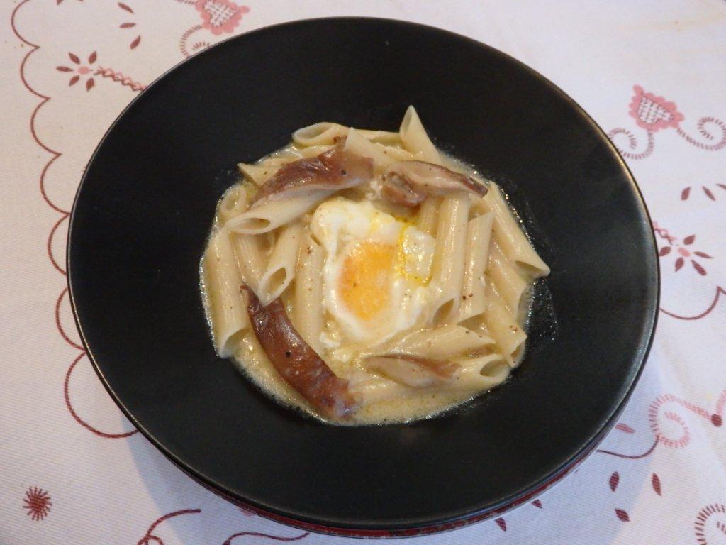 Massa Penne com Cogumelos Shitake